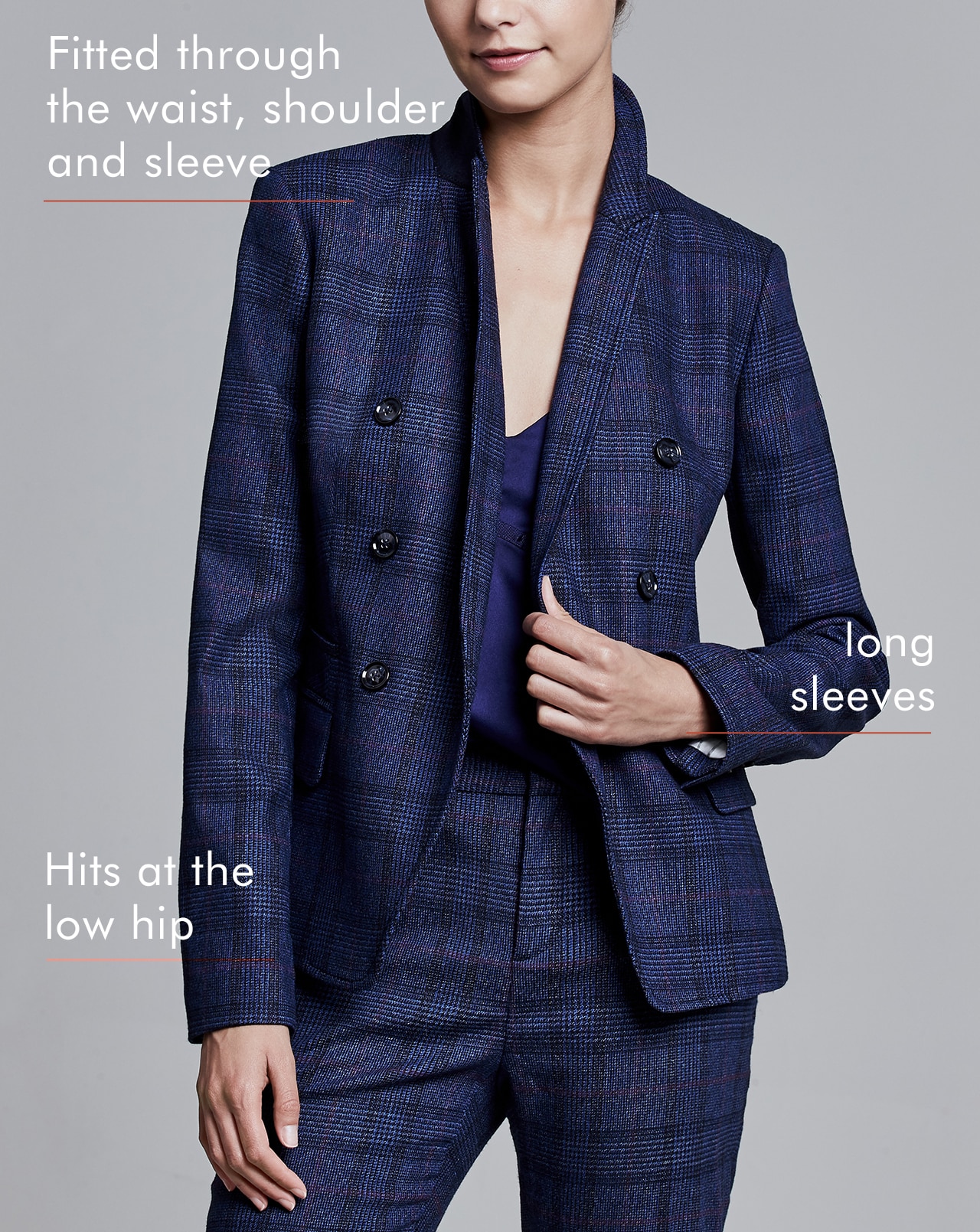 Fit Guide Women's Blazers - Double Breasted