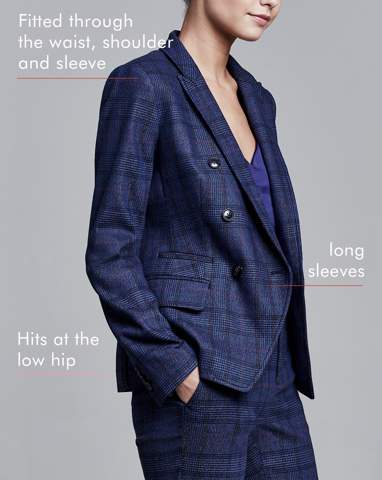 Fit Guide Women's Blazers - Double Breasted