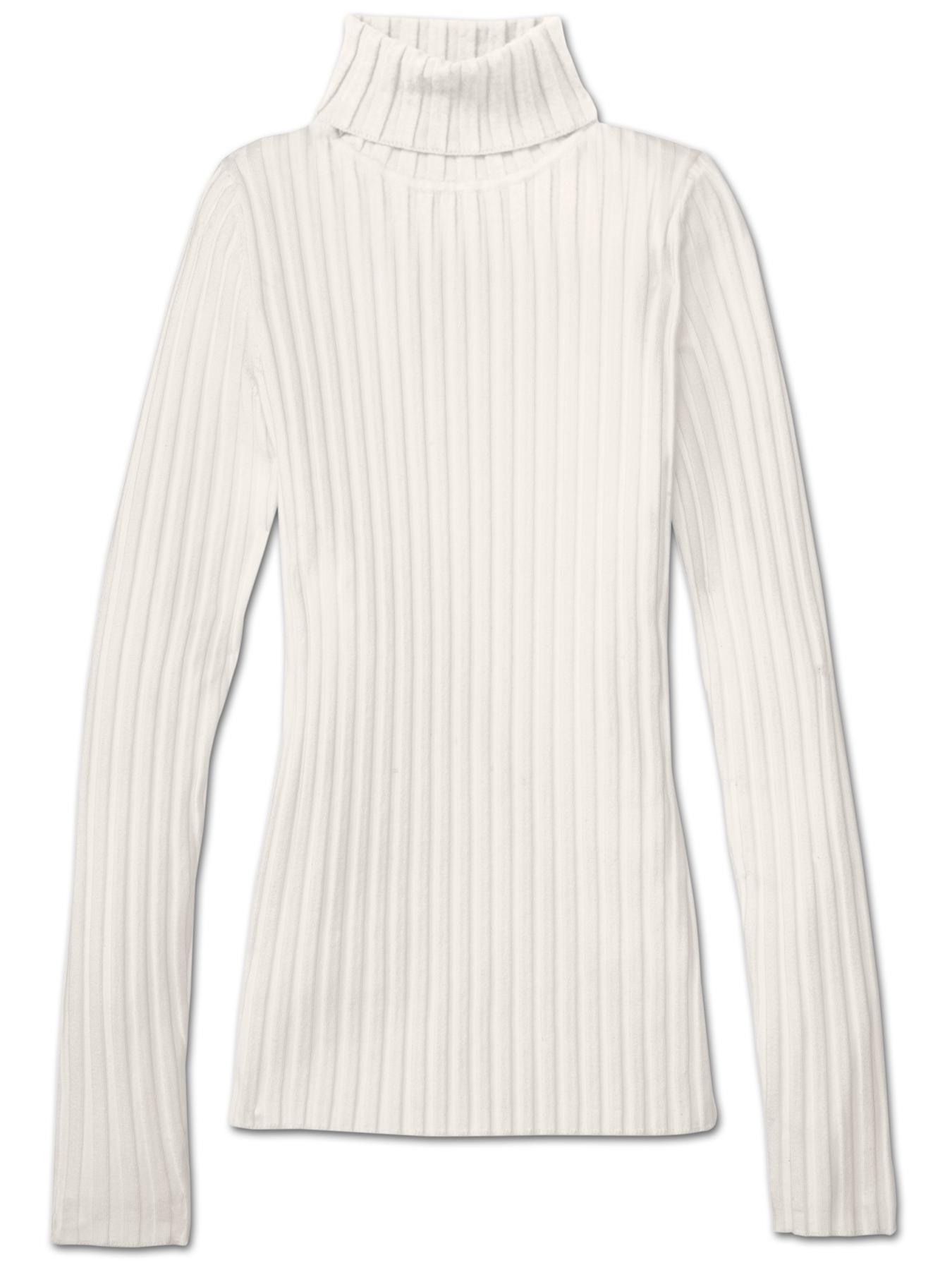 Organic Cotton Rib T Neck Sweater | Athleta