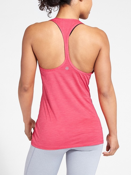 High Neck Shadow Stripe Chi Tank | Athleta