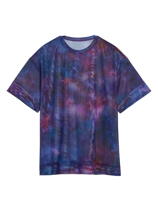 Mesh Oversized Printed Tee | Athleta