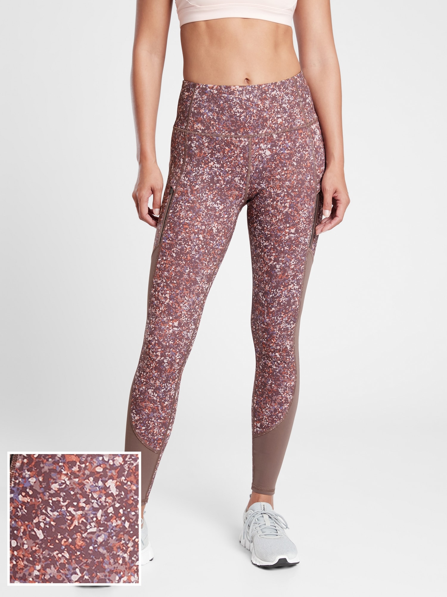 Rainier Printed Mesh Tight | Athleta