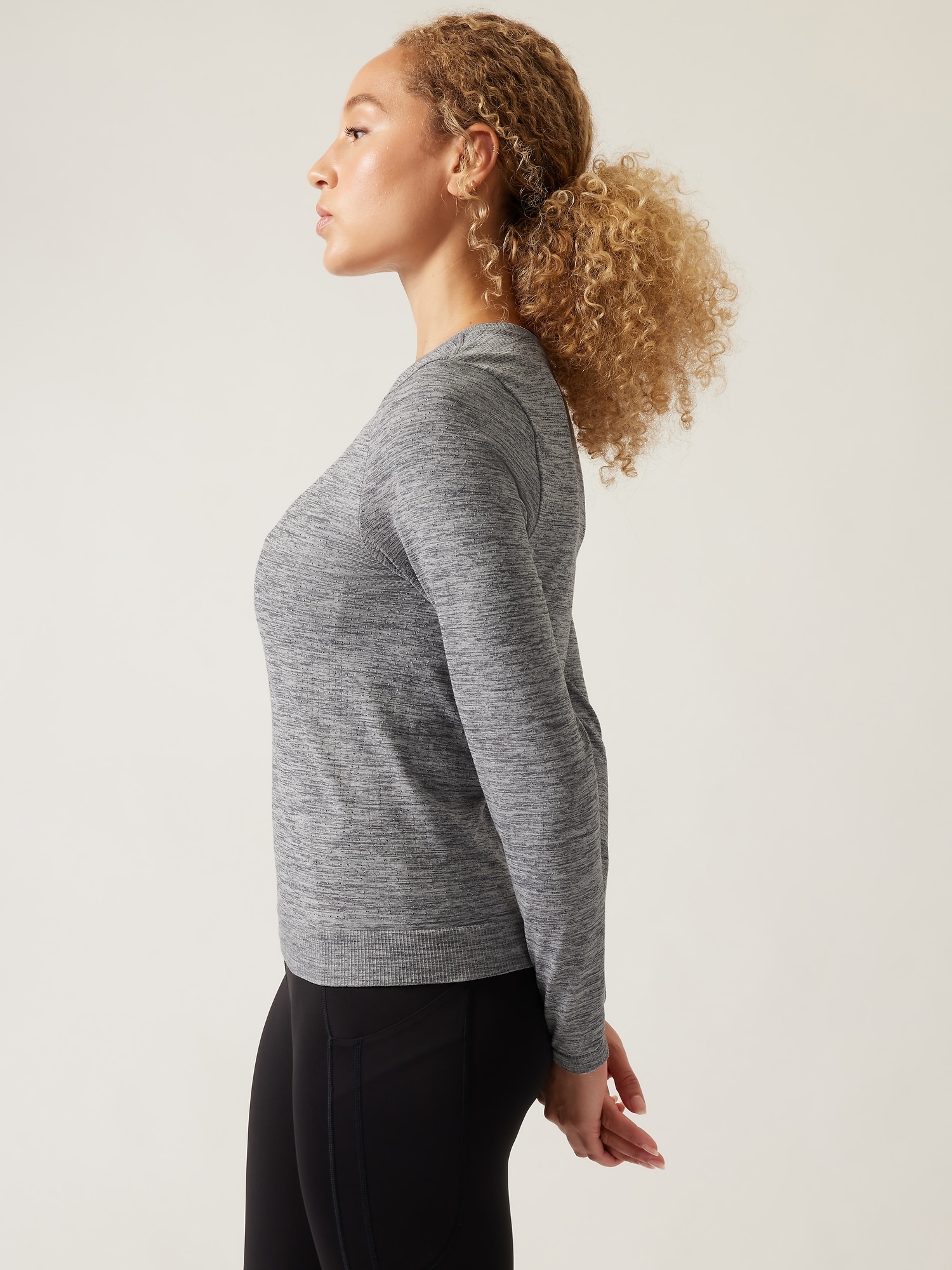 In Motion Seamless Heather Top | Athleta