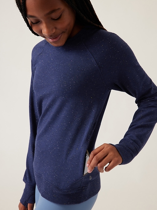 Warm Up Textured Sweatshirt | Athleta