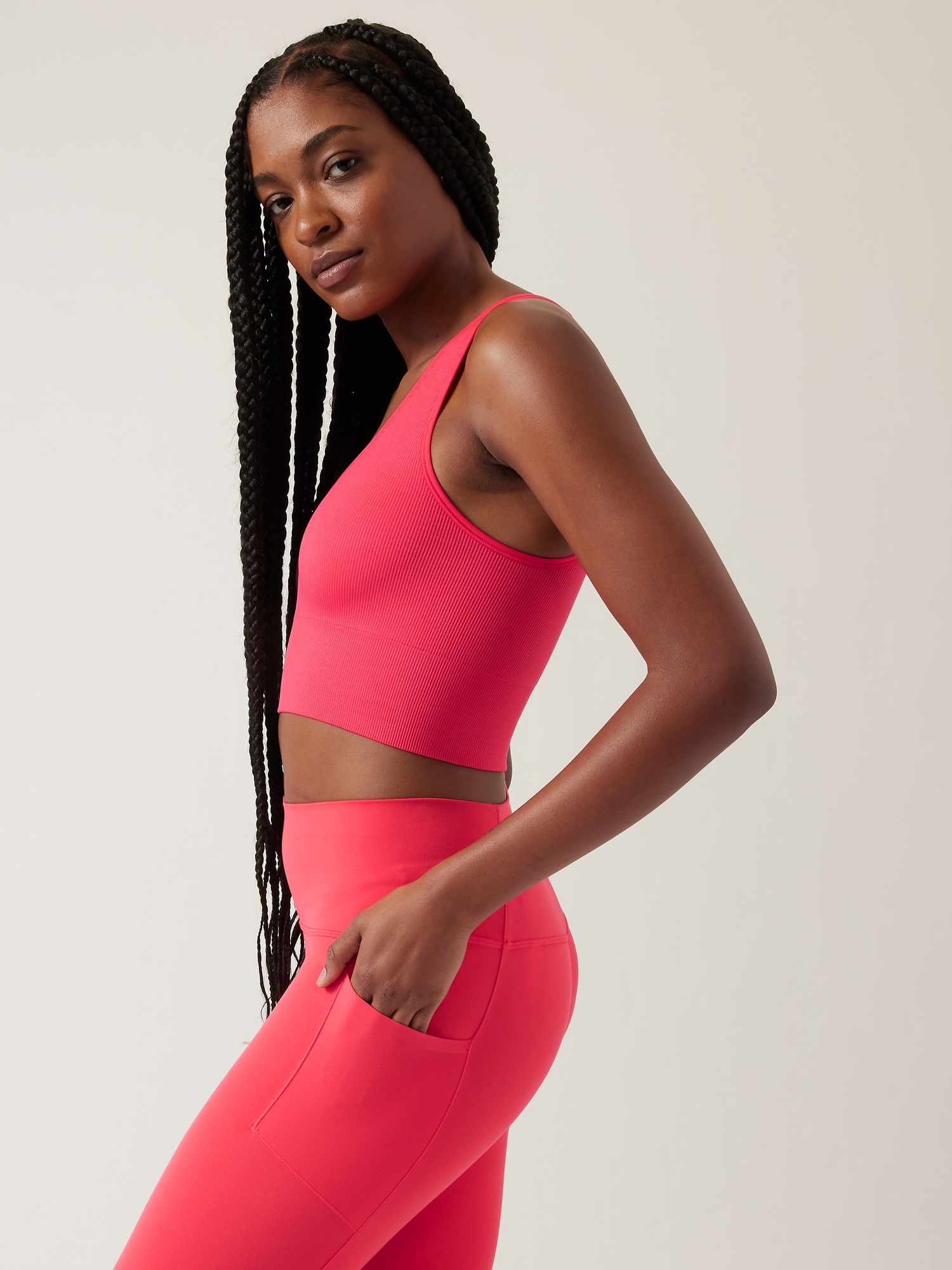 Aurora Seamless Crop Rib Tank | Athleta