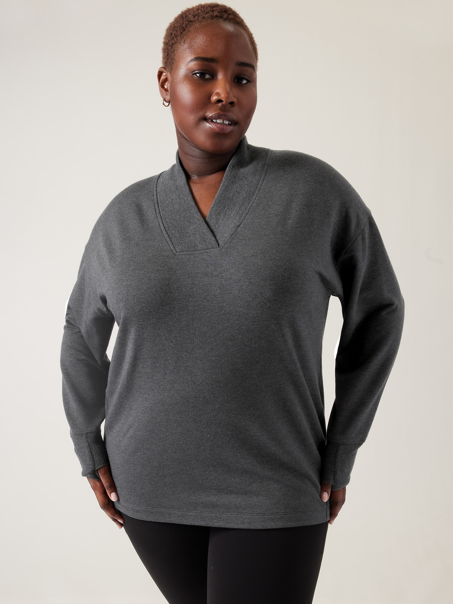 Clarity V-Neck Sweatshirt | Athleta