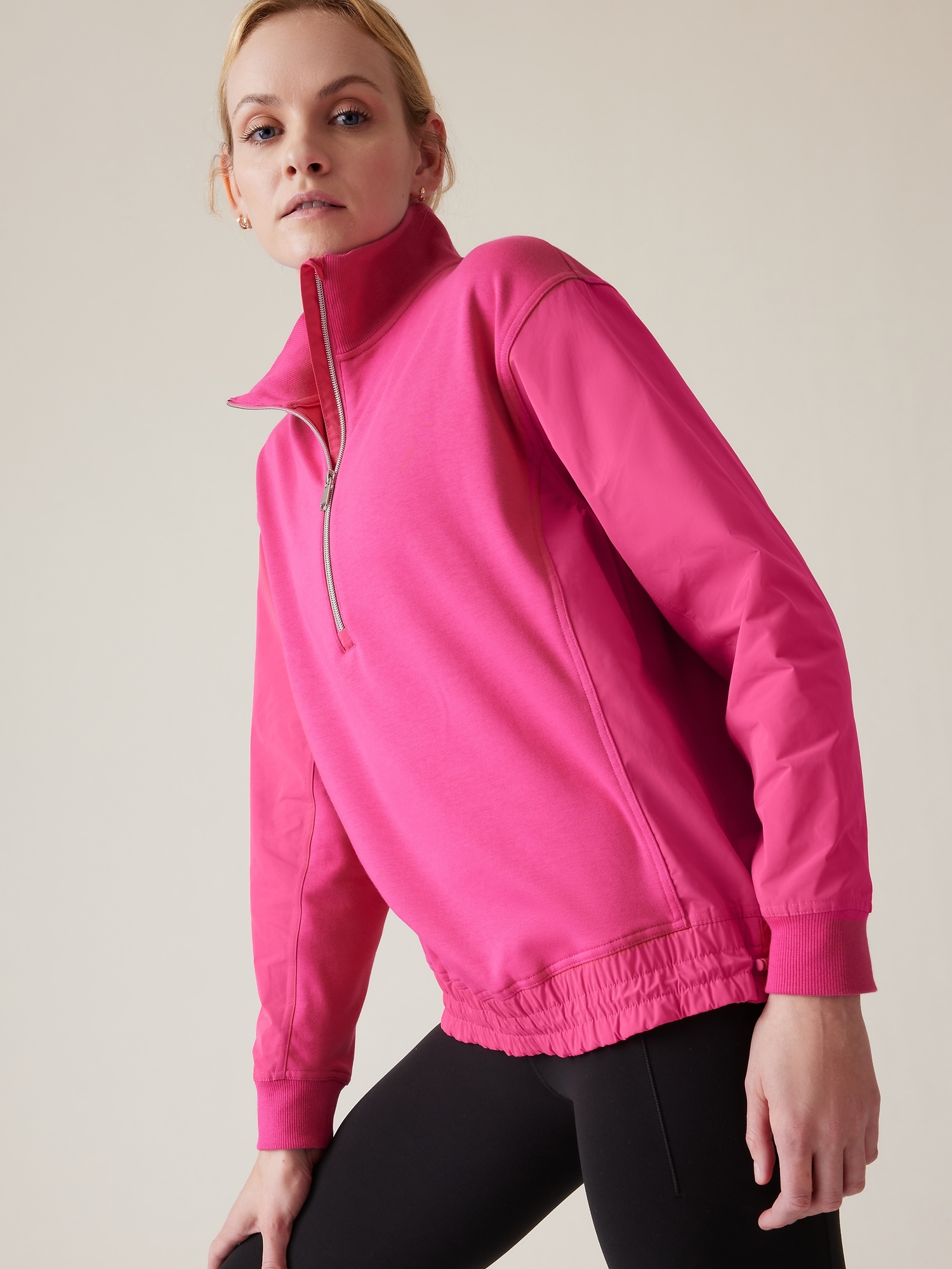 Triumph Hybrid Half Zip Sweatshirt | Athleta