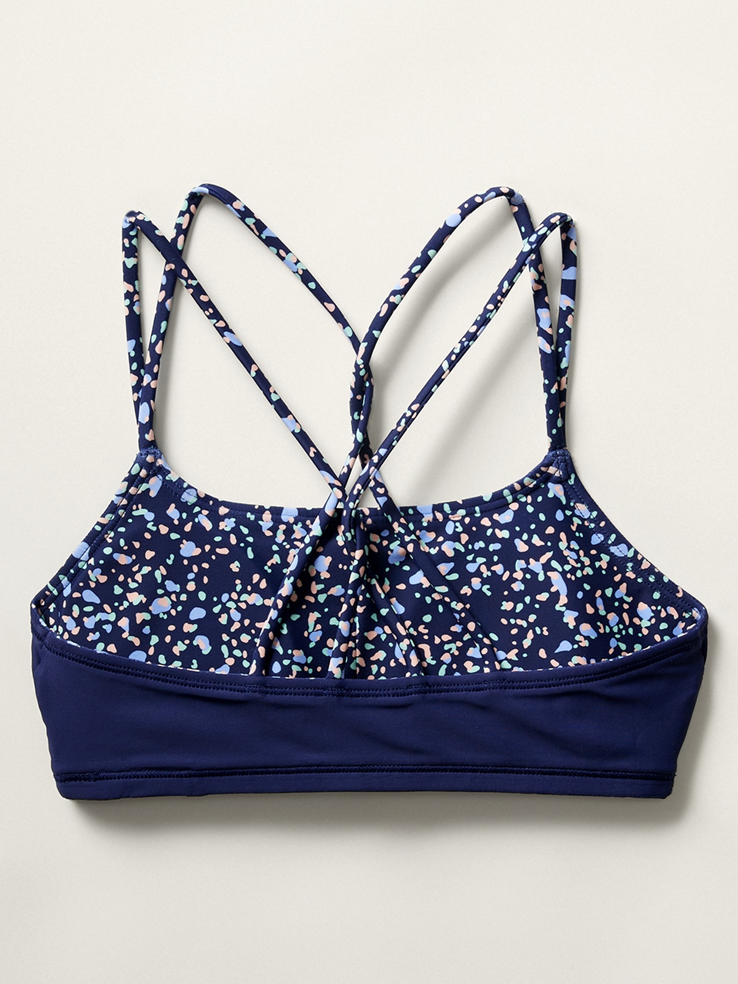 Athleta Girl Reversible Gold Coast Bikini Top Athleta