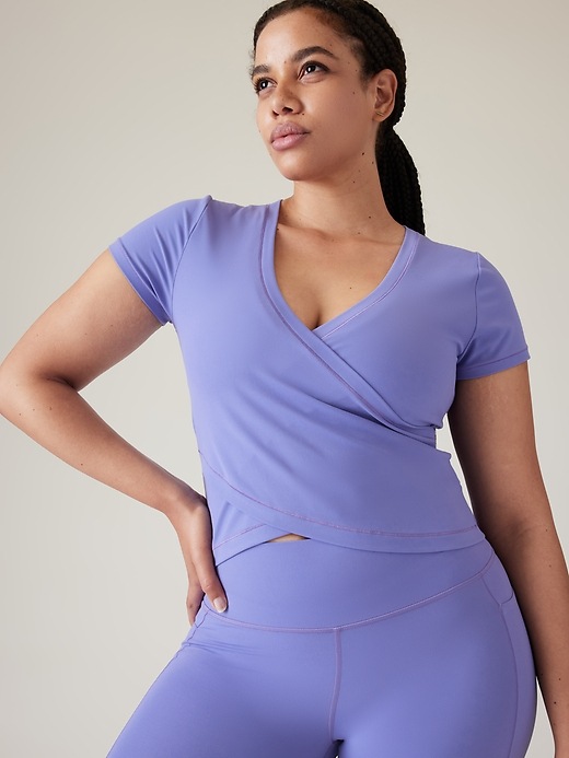 Transcend Wrap Tee | Athleta