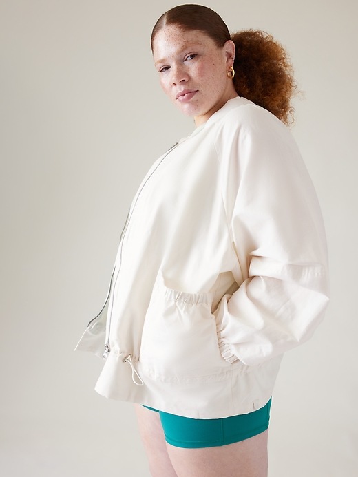 Keys Enlighten Up Linen Bomber | Athleta Keys Enlighten Up Linen Bomber | Athleta