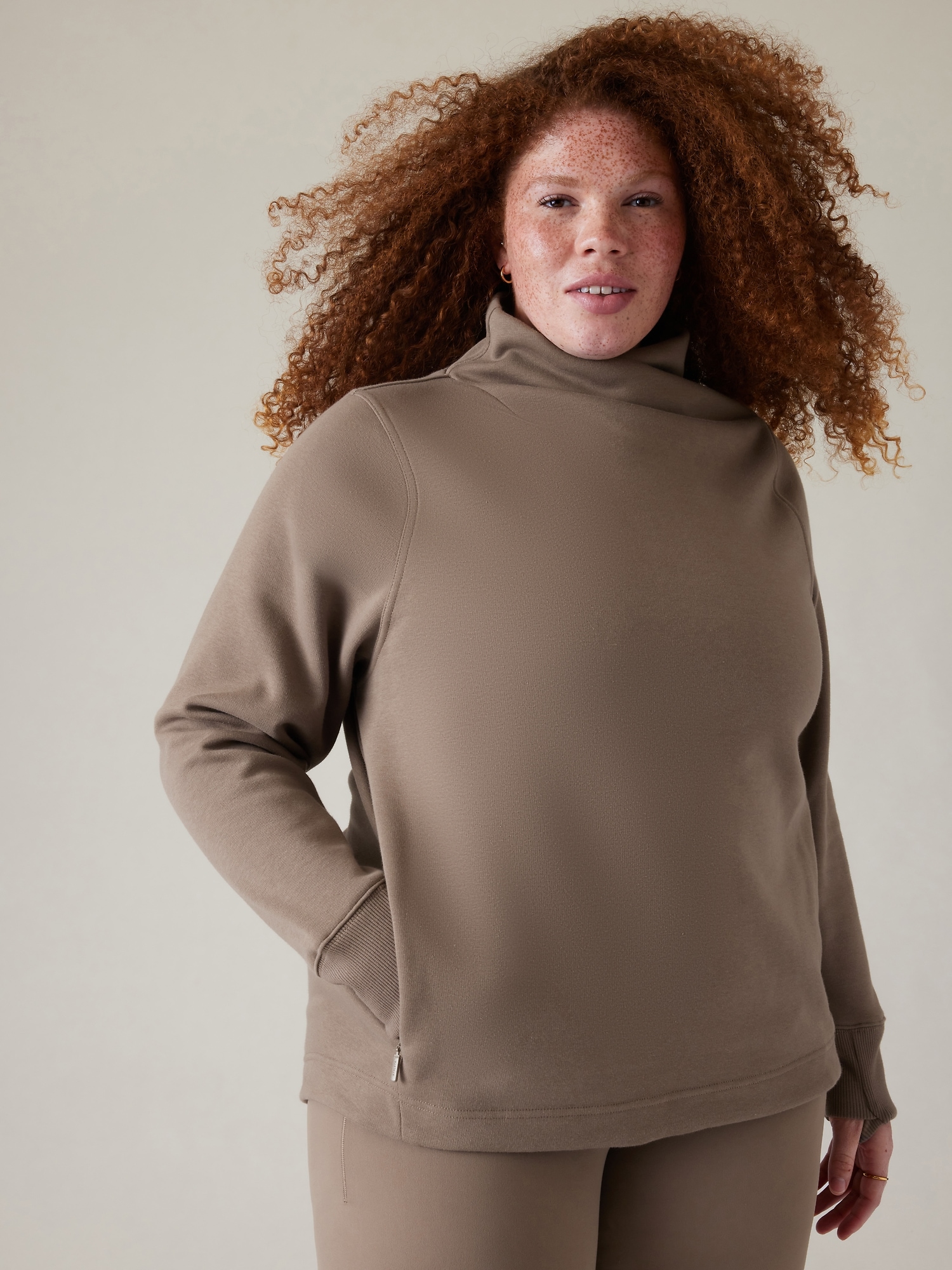 Cozy Karma Twist Neck Sweatshirt | Athleta