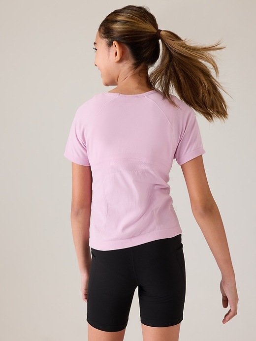 Athleta Girl Power Up Seamless Sport Length Tee | Athleta